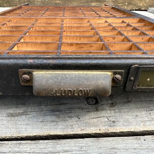 Printers Tray Vintage Printing Typeset Drawer LUDLOW Shadow Box Crate ...