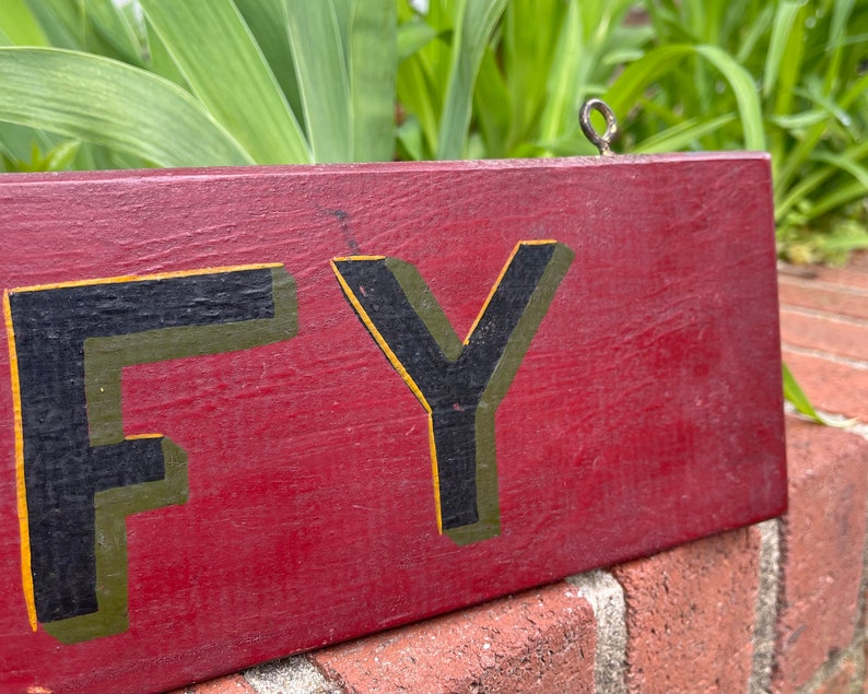 Antique Wooden Taffy Sign PRIMITIVE Painted Wood General Store - Etsy