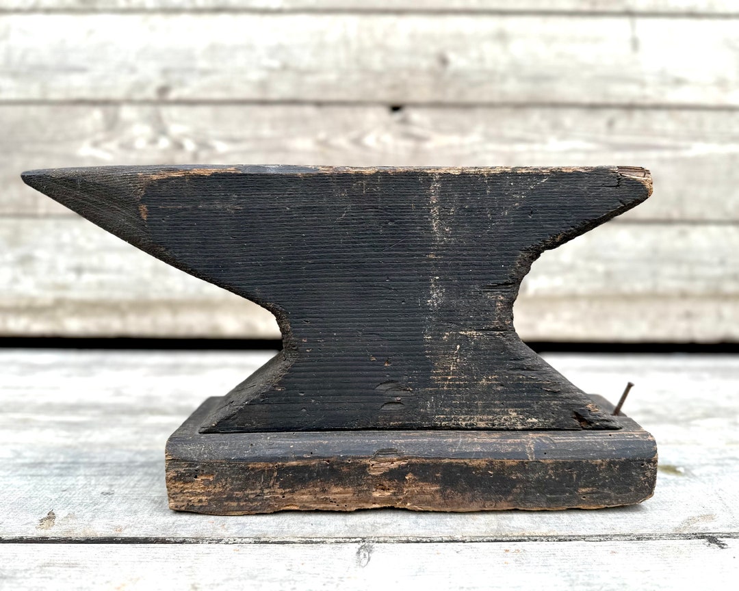 Blacksmith Anvil Wooden Trade Sign, Primitive Farrier Wood Sign ...