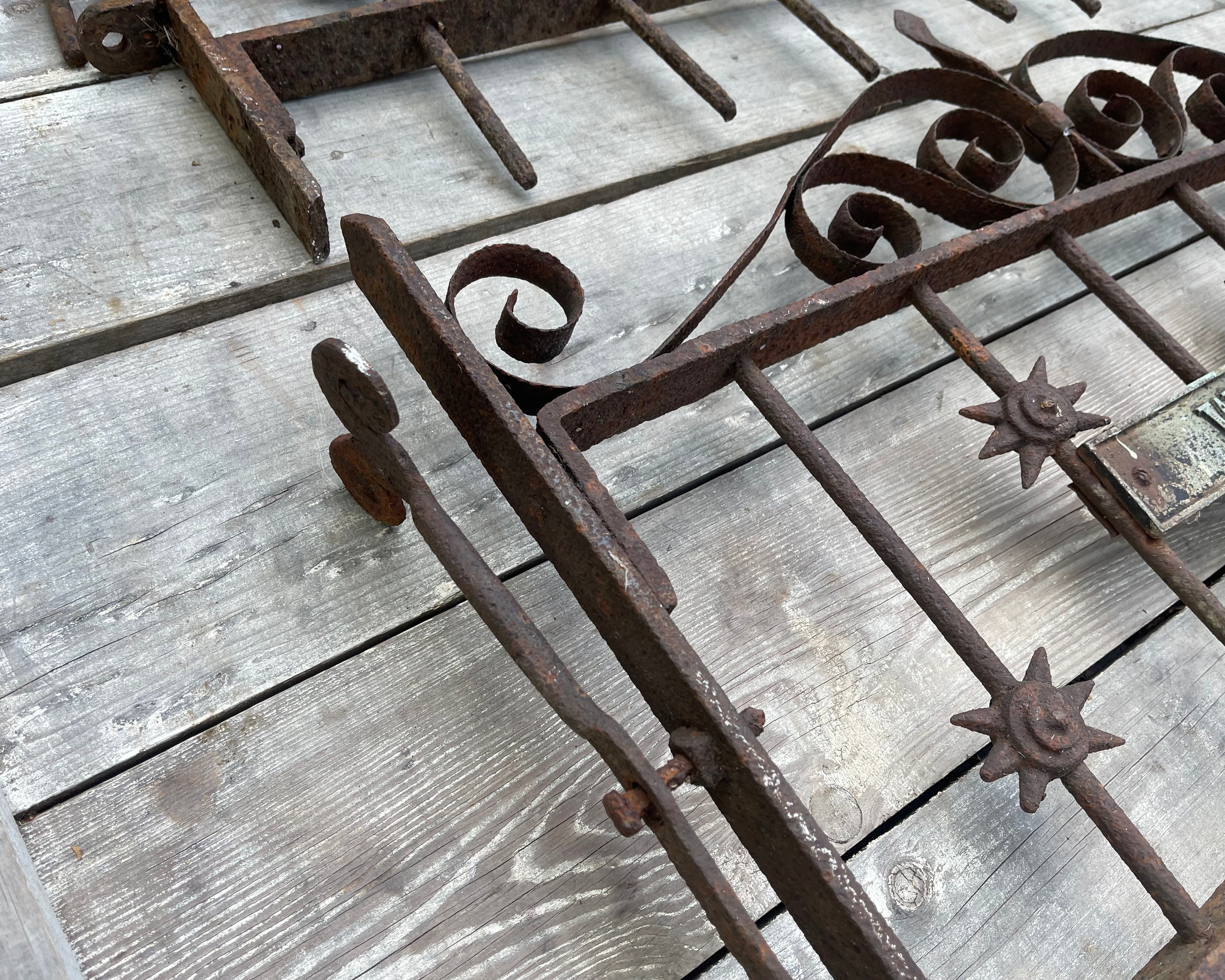 Antique Cemetery Gates Victorian 1800s Spiked Pair of Iron - Etsy