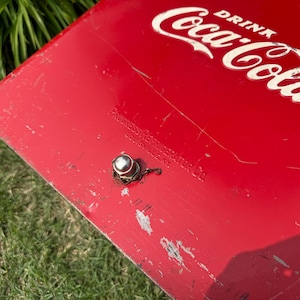 Vintage 1950s Coca Cola Cooler: Rustic Metal Picnic Ice Box - Etsy