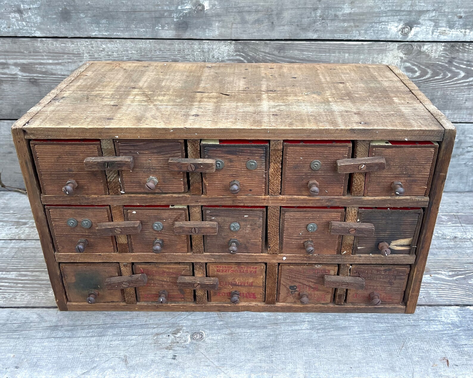 Vintage Wooden Cabinet 15 Drawer Cabinet COCA COLA Make Do - Etsy