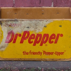 Vintage Dr Pepper Crate: 1950s Soda Advertising Decor - Etsy