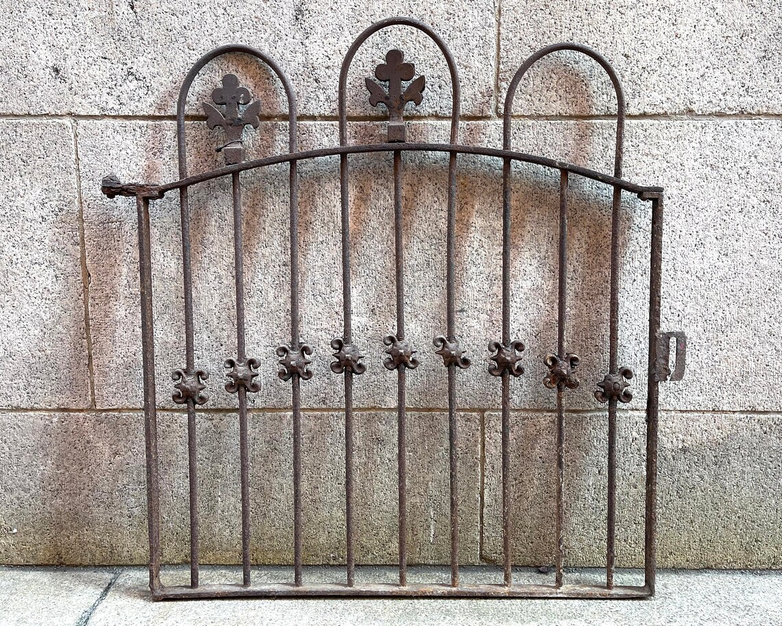 Antique Victorian Iron Entrance Gate 1800s Architectural - Etsy