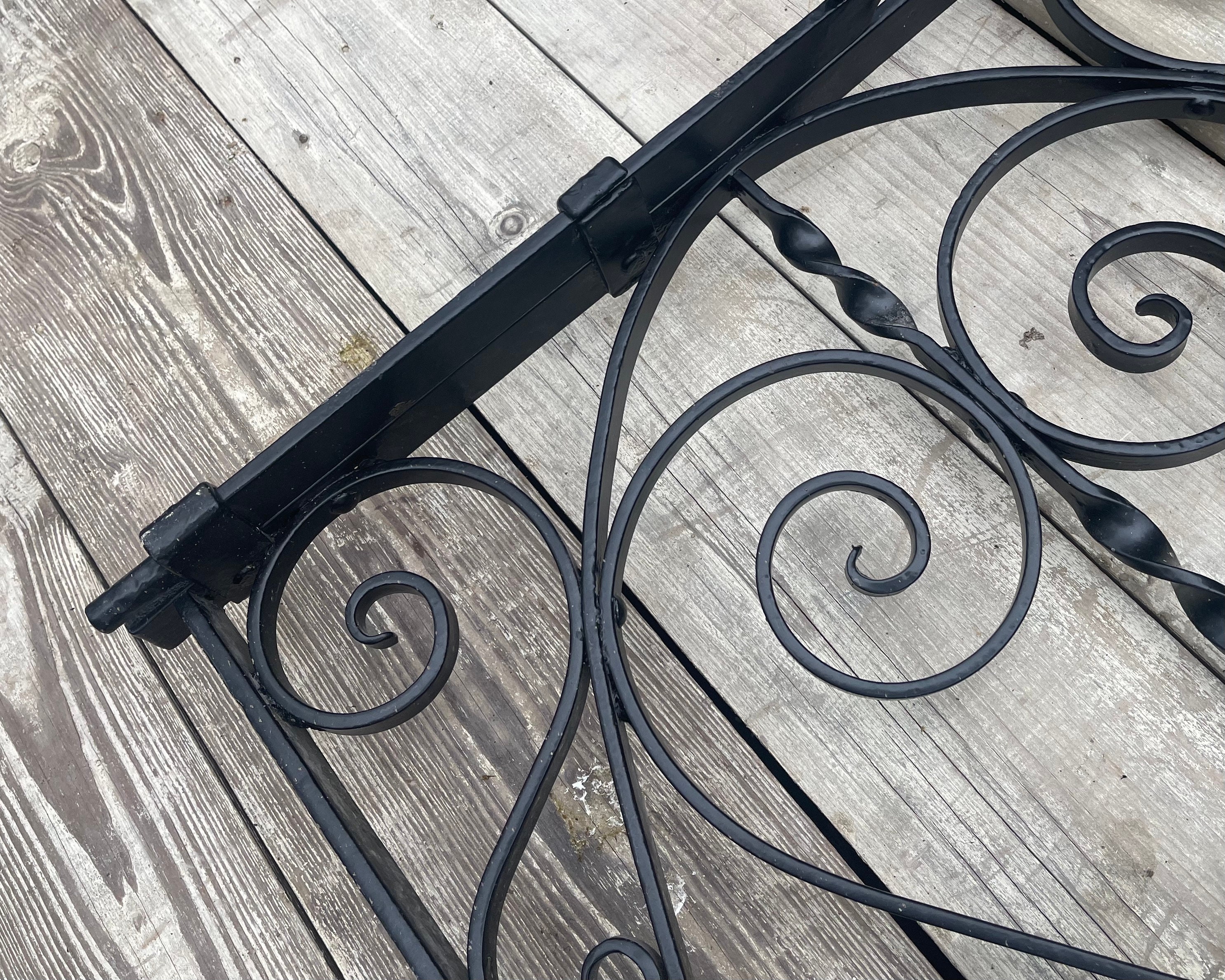 Vintage Iron Gate 32'' X 25'' Heart Flower - Etsy