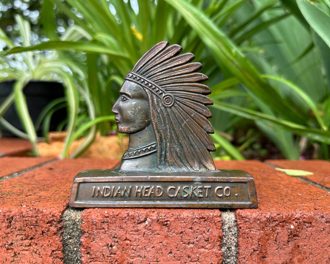 Indian Head Casket Company Advertising Paperweight Nashua New Hampshire ...