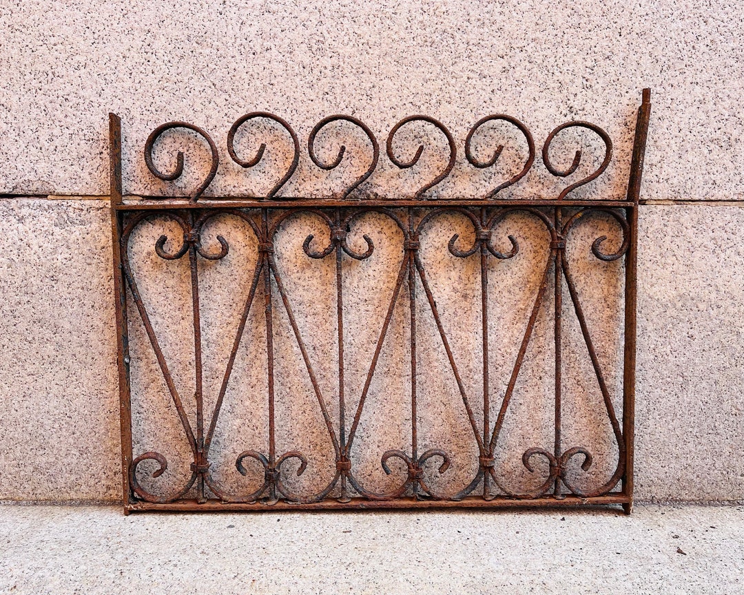 Victorian Wrought Iron Heart Gate: Antique Garden Decor - Etsy