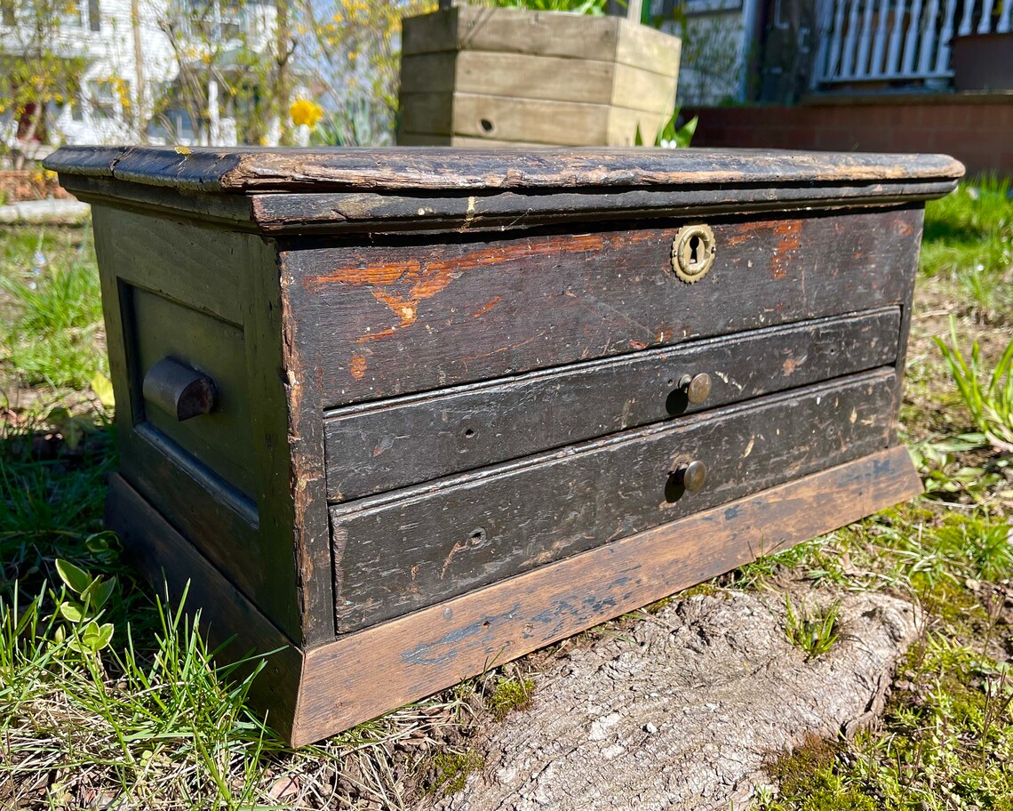 Antique Watchmakers Cabinet Tool Chest Tool Box Spool - Etsy