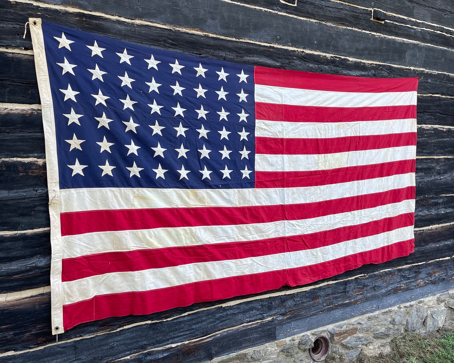 HUGE 1940s Vintage American Flag 48 Stars 9 1/2 Ft X 5 - Etsy