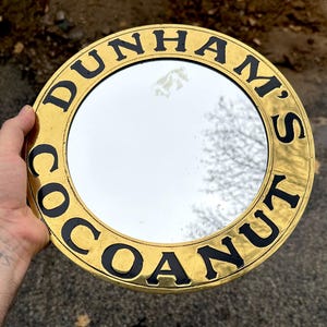 Dunham's Cocoanut Advertising Mirror Sign - Etsy