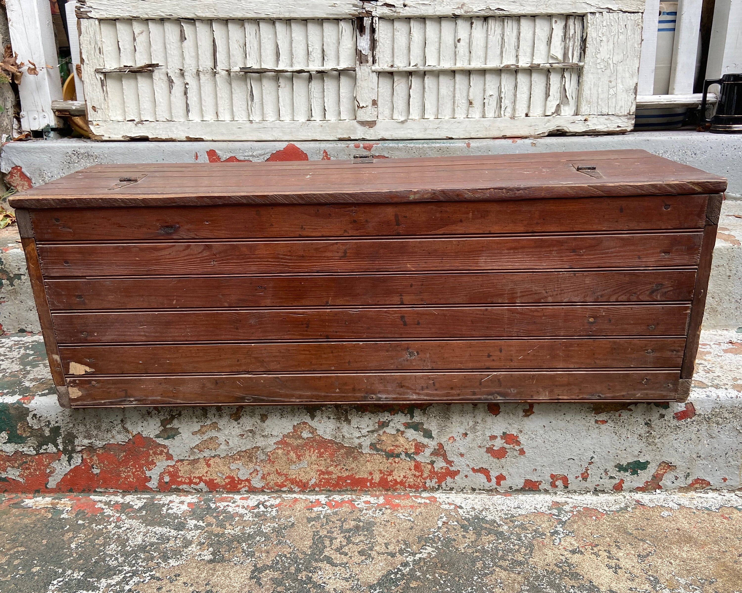 Vintage Chest Wooden Coffee Table Vintage Wooden Chest - Etsy