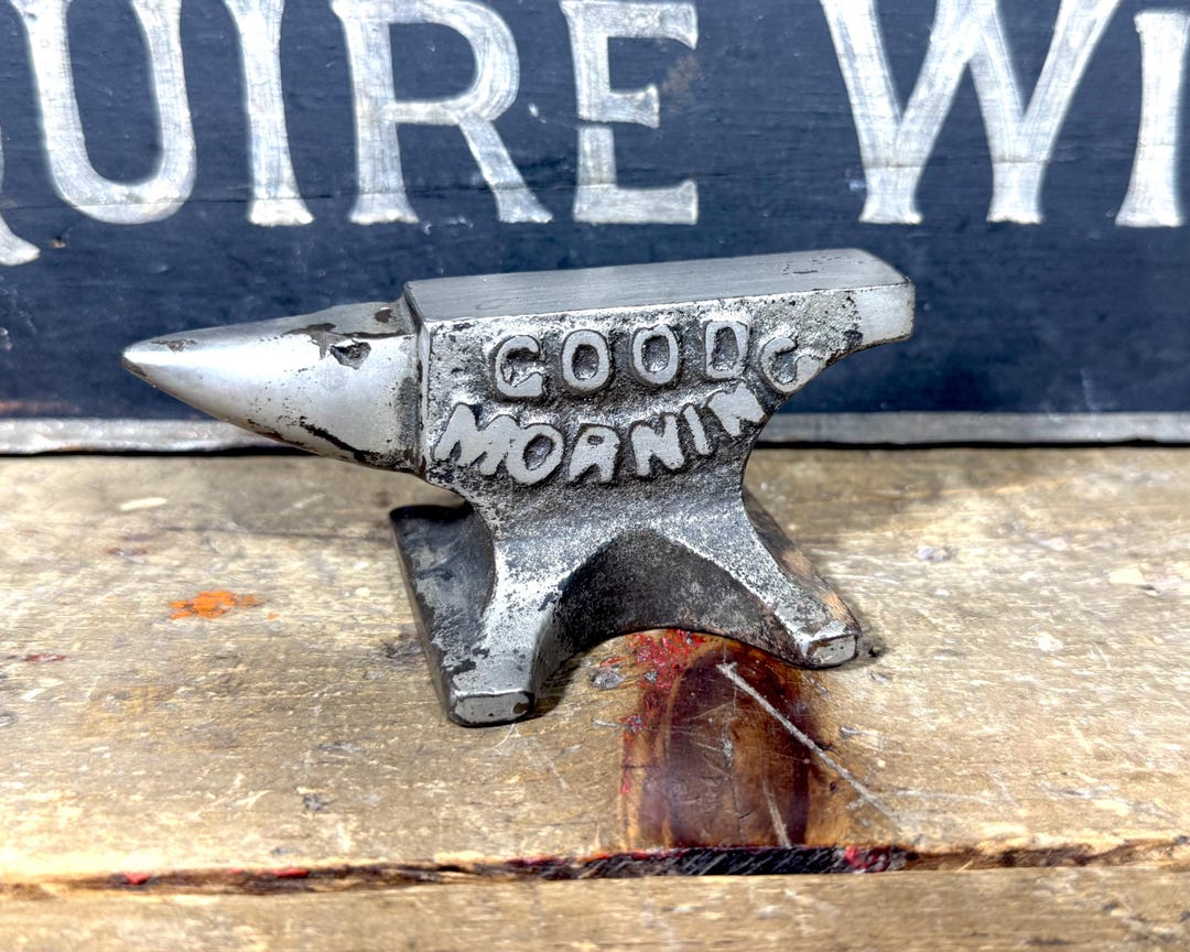 Miniature Advertising Anvil: Antique Salesman Sample, Blacksmith Tool ...