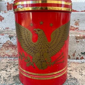 Antique Milk Can: KEYSTONE Dairy Farms, Red & Gold Eagle Decor - Etsy