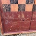 Antique Primitive Game Board in Fantastic Early Crazed Paint, Old ...