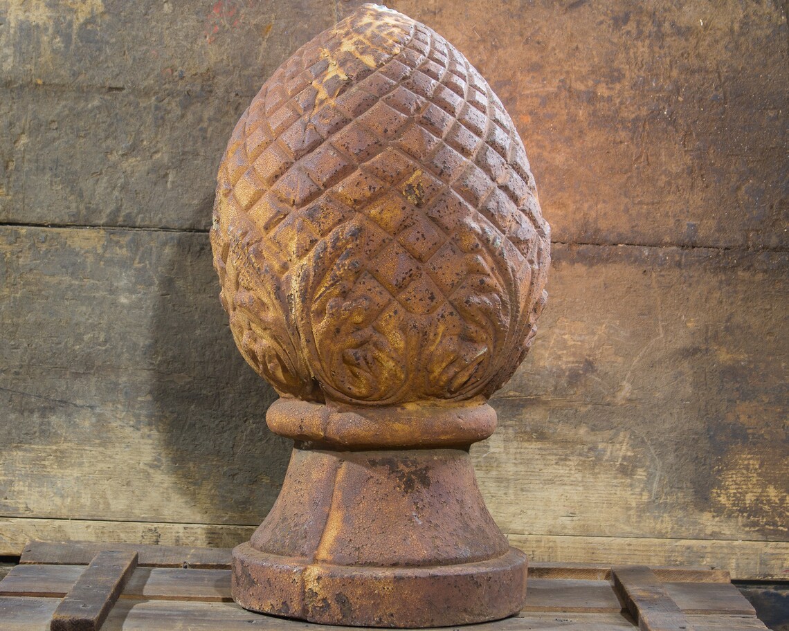 Antique Cast Iron Pine Cone Finial LARGE 40 Lbs Architectural - Etsy