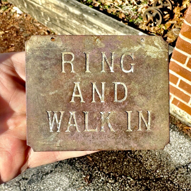 Ring Bell Sign - Etsy