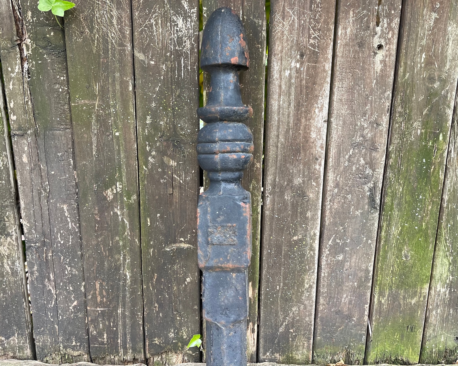 Antique Cast Iron Post, Fence Gate Post, Victorian Architectural ...
