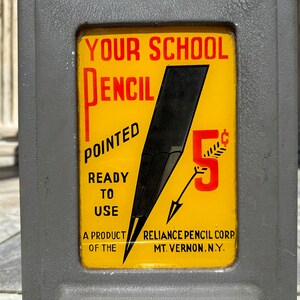 Pencil Dispenser Vintage 5 Cent Coin Operated Reliance Pencil Machine ...