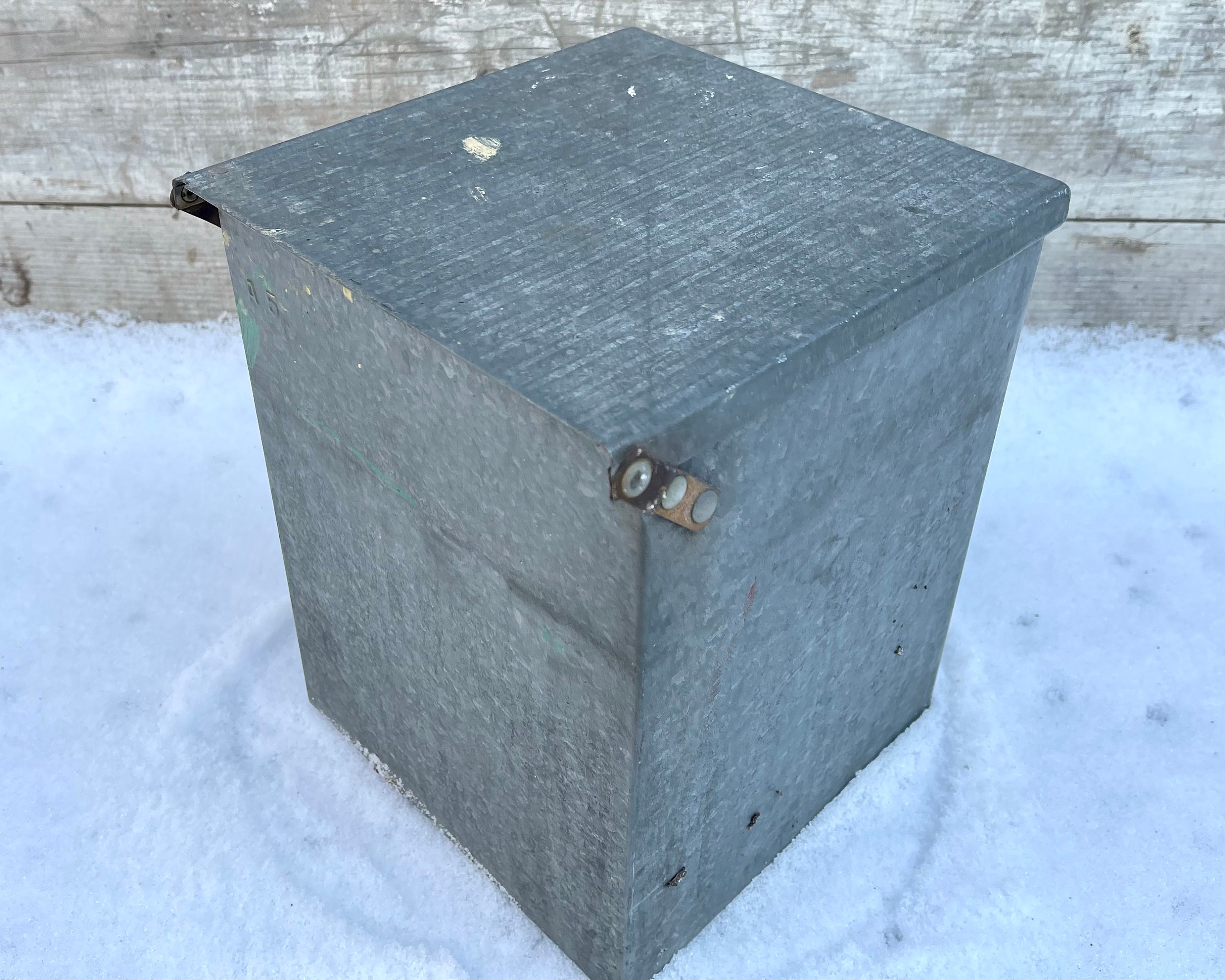 Antique Galvanized Milk Box East Malta Farms PA Dairy Farm - Etsy