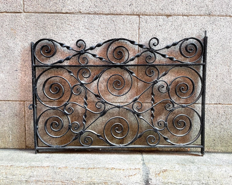 Antique Victorian Iron Gate: Garden Fence Architectural Salvage - Etsy