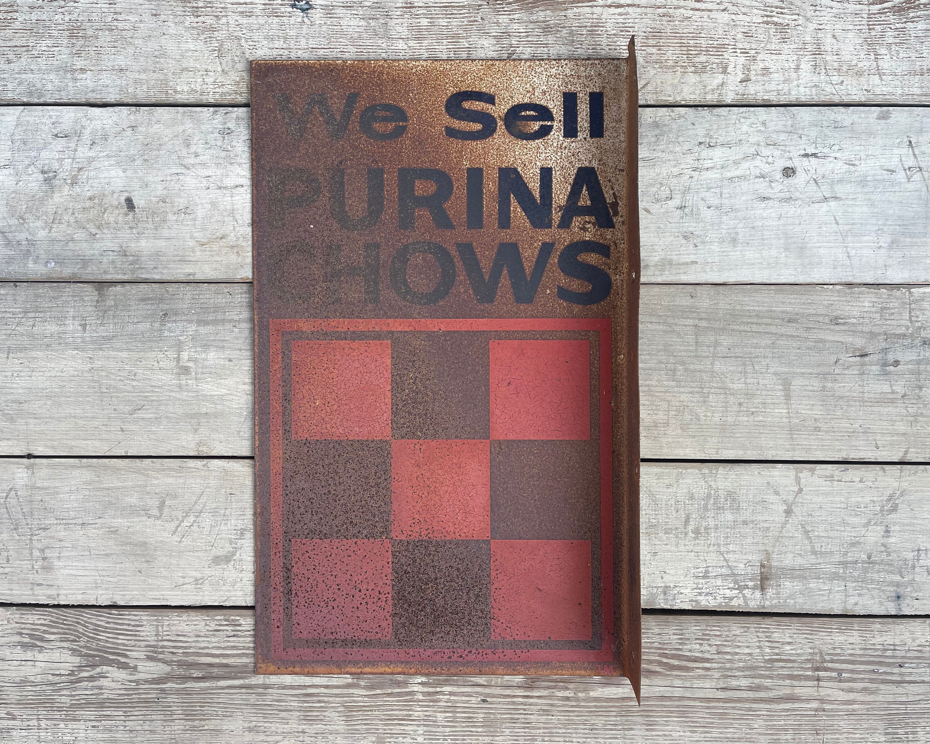 Purina Dog Food Sign Flange Sign Well Sell Purina Chows | Etsy