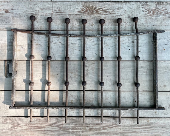 1800s Wrought Iron Gate Spiked Fence Gate Antique Metal Cover | Etsy
