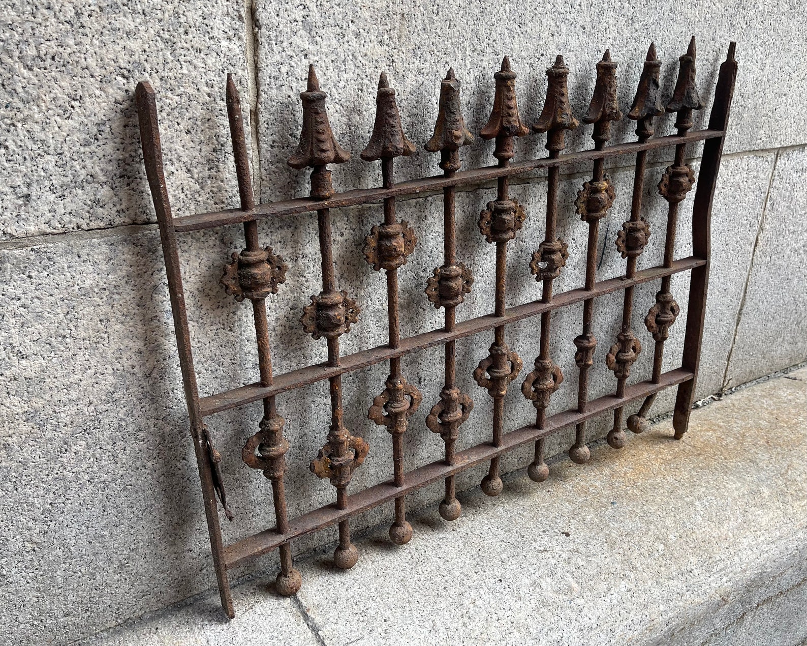 Antique Garden Fence Wrought Iron Spike Gate Victorian Gate - Etsy
