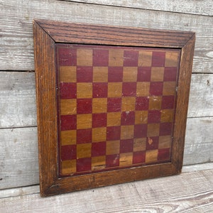 Antique Game Board, Checkerboard, Checker Board, Primitive Home Decor ...