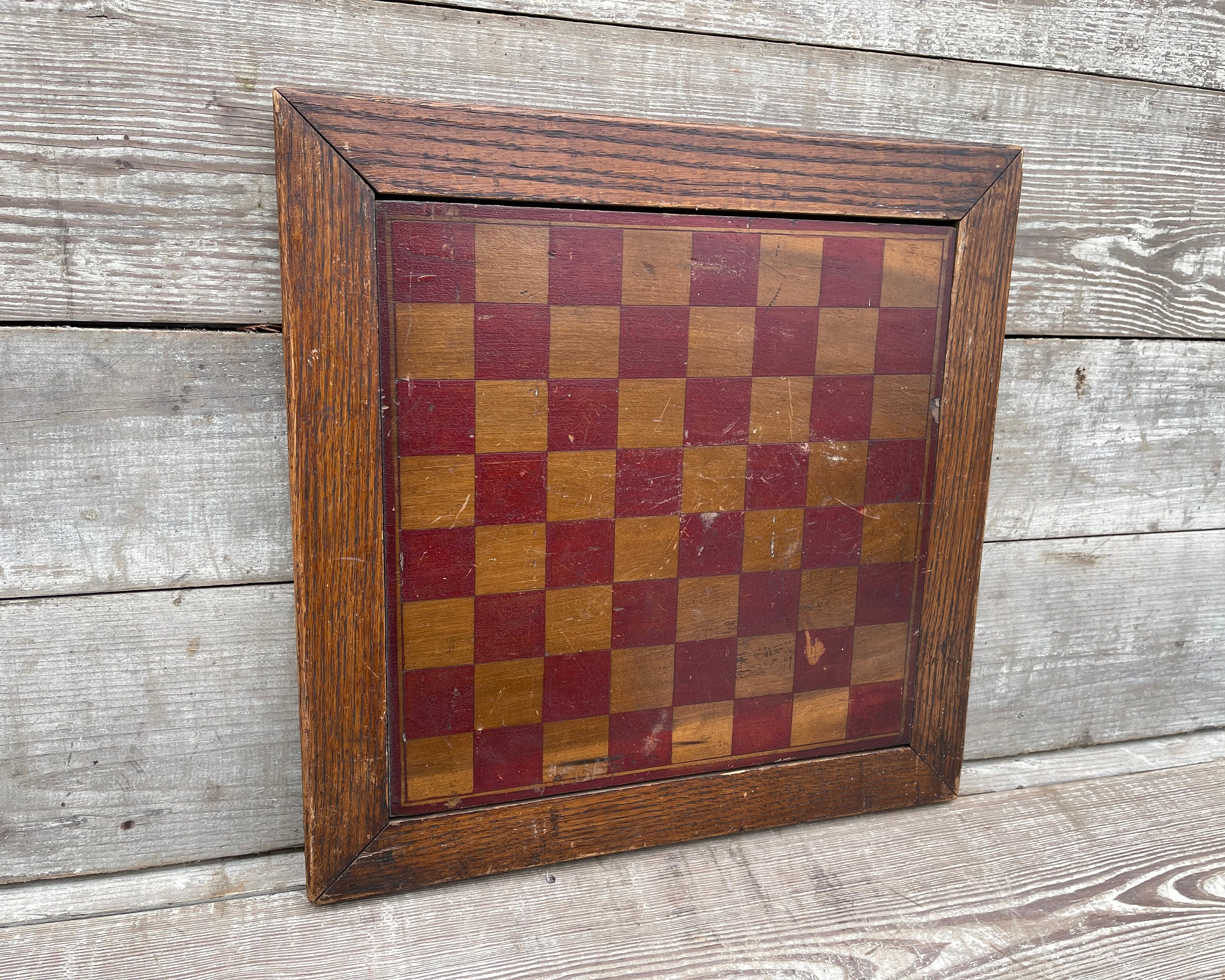 Antique Game Board Checkerboard Checker Board Primitive | Etsy