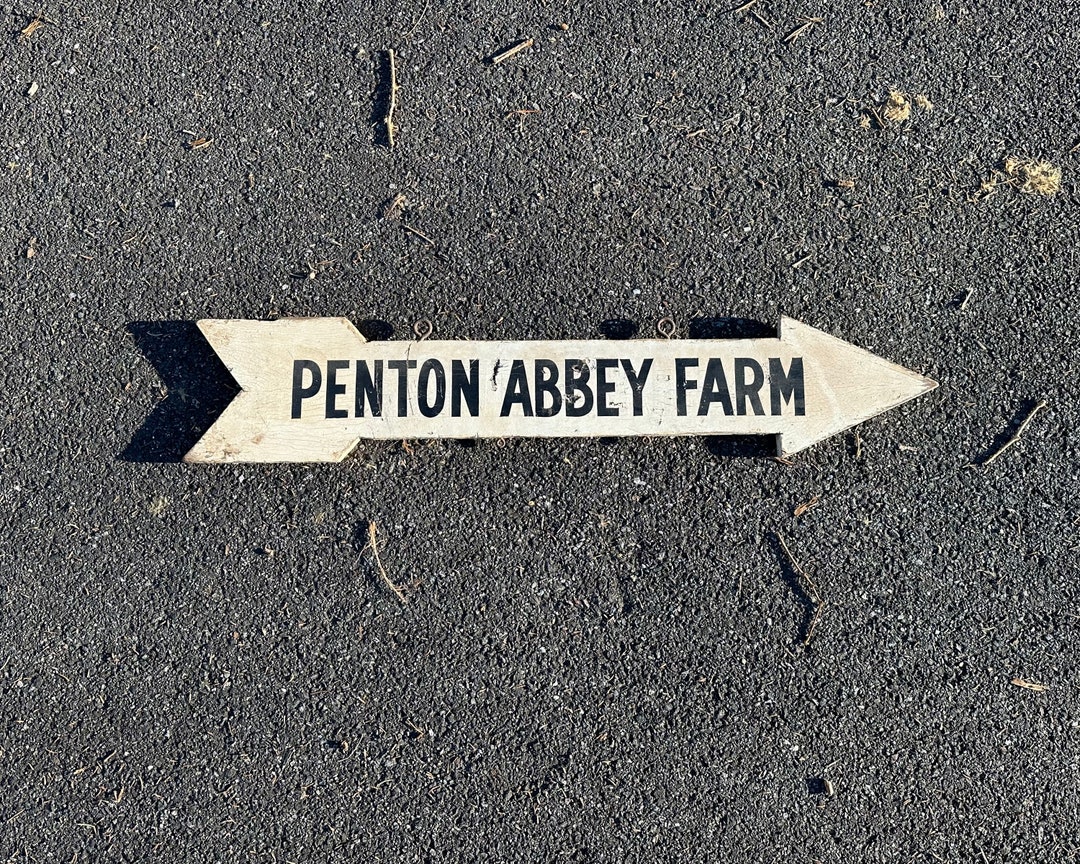 Antique Farm Sign Circa 1950s PENTON ABBEY FARM Alloway New Jersey ...