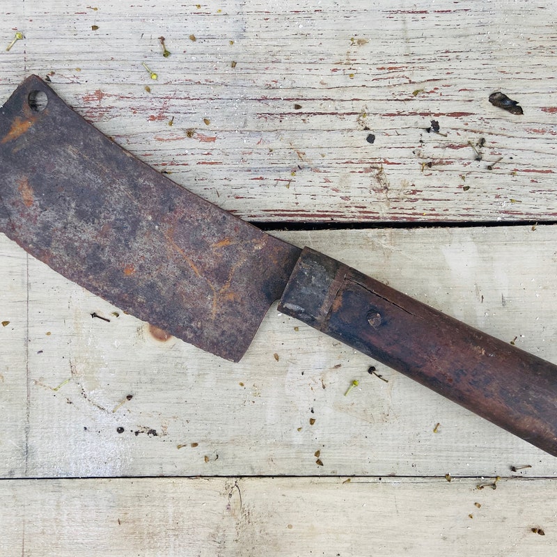 Antique Meat Cleaver - Etsy