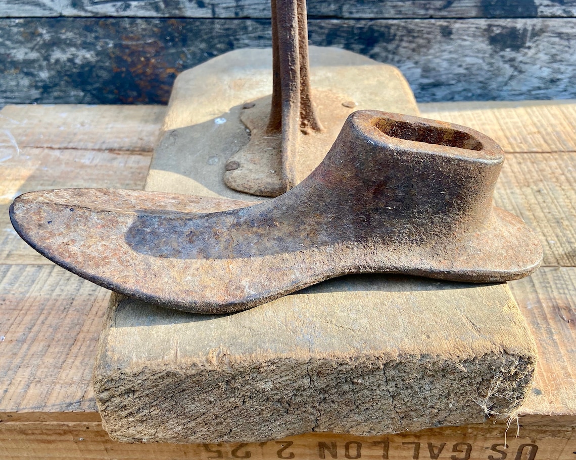 Antique Cobblers Anvil Large Vintage Anvil Wooden Anvil - Etsy