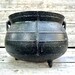 Antique Cast Iron Cauldron Vintage Footed Cauldron With Gate Mark ...