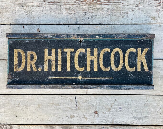 Antique DR. HITCHCOCK Sign Doctor Office Primitive Wood Old - Etsy