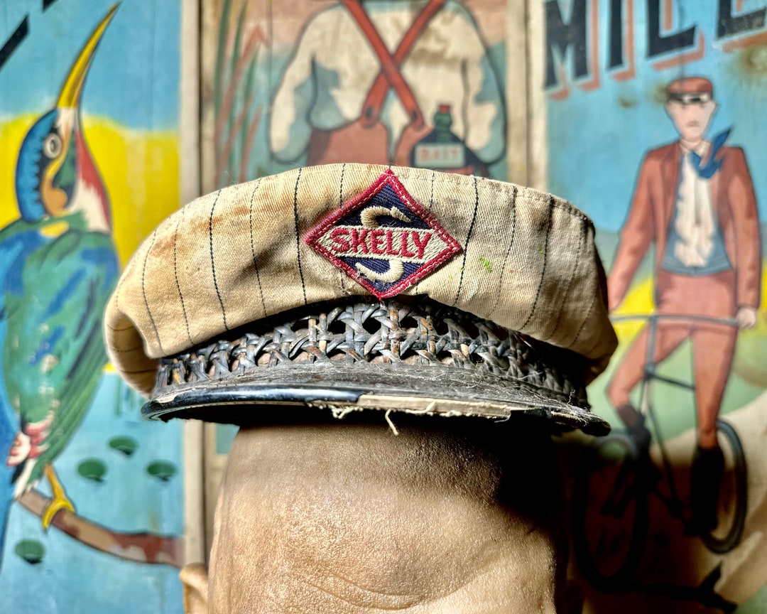 Skelly Gas Station Attendant Cap, Early Advertising Hat With Patch ...
