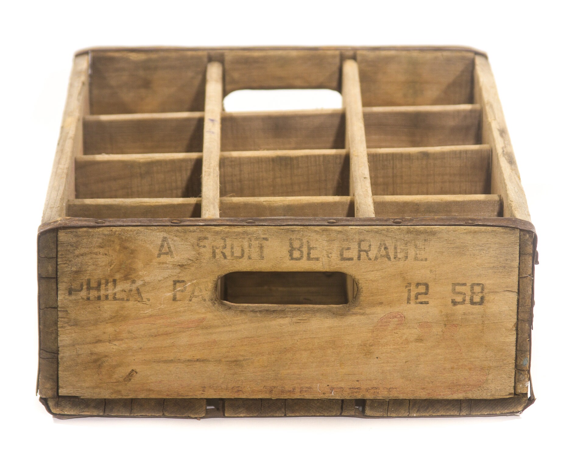 Vintage Wooden Bottle Crate Divided Storage Box Wall Hanging - Etsy