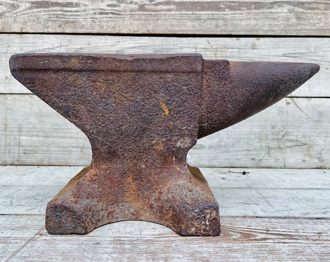 Antique Anvil, 50 Pound Anvil, Blacksmith Tool, Primitive Farmhouse ...