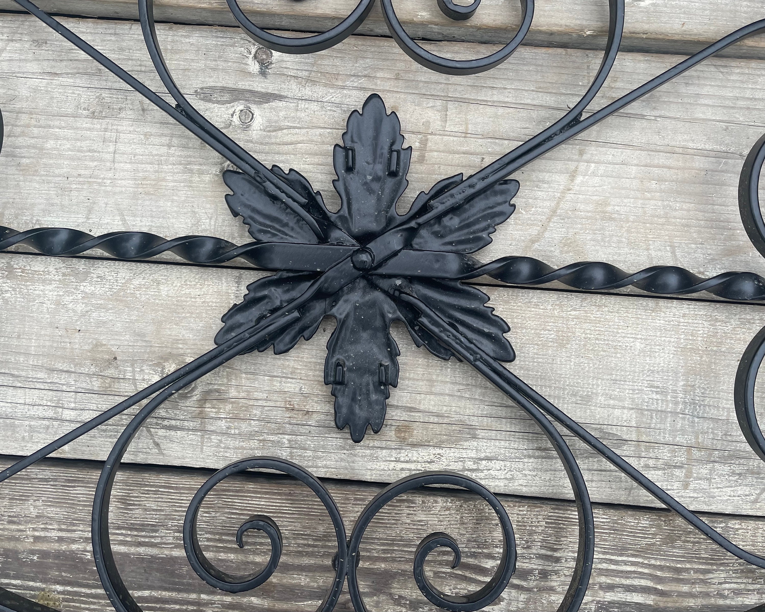 Vintage Iron Gate 32'' X 25'' Heart Flower - Etsy