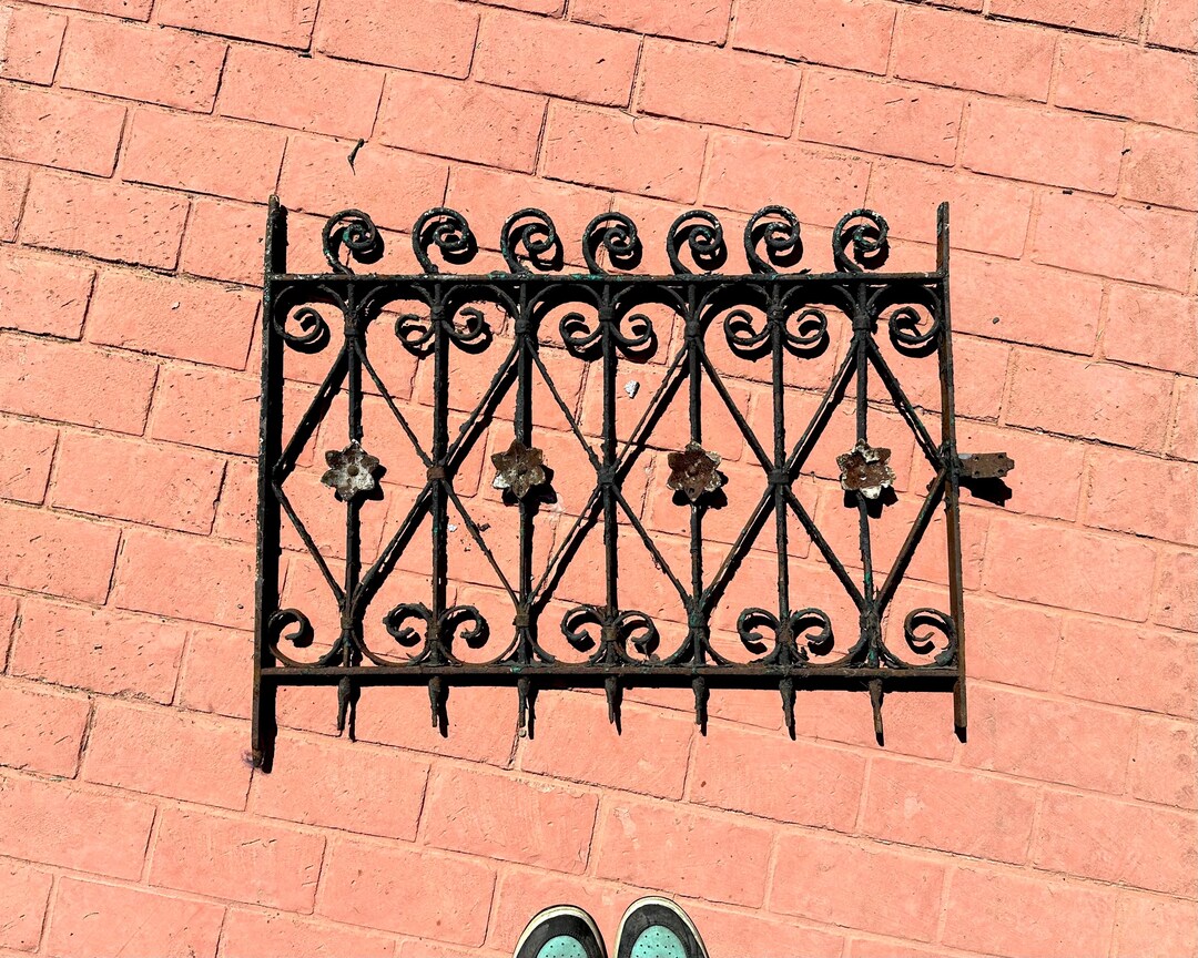 Antique Wrought Iron Garden Gate: Victorian Shabby Chic Decor - Etsy
