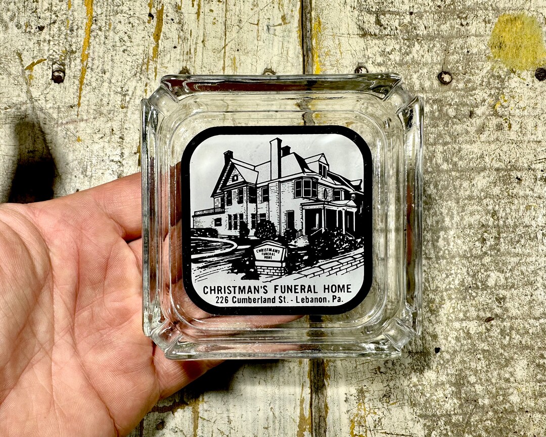 Christman's Funeral Home Ashtray Lebanon PA, Vintage Funerary ...