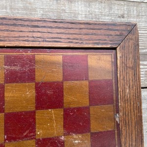 Antique Game Board, Checkerboard, Checker Board, Primitive Home Decor ...