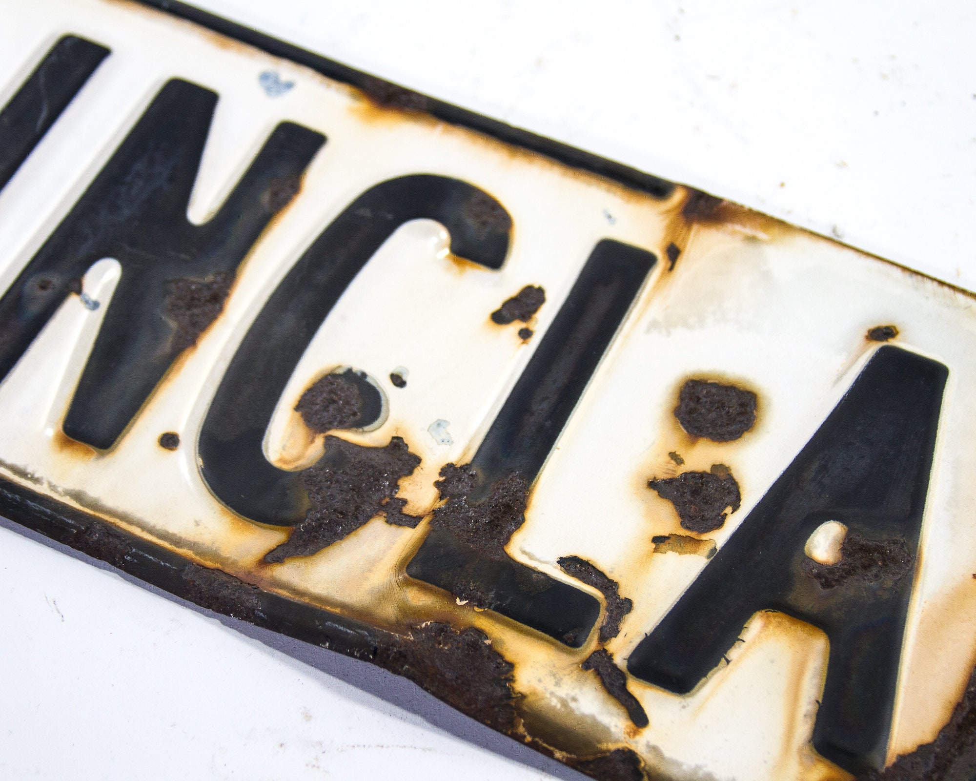 Antique Sinclair Sign Sinclair Road Name Sign Metal Enamel | Etsy