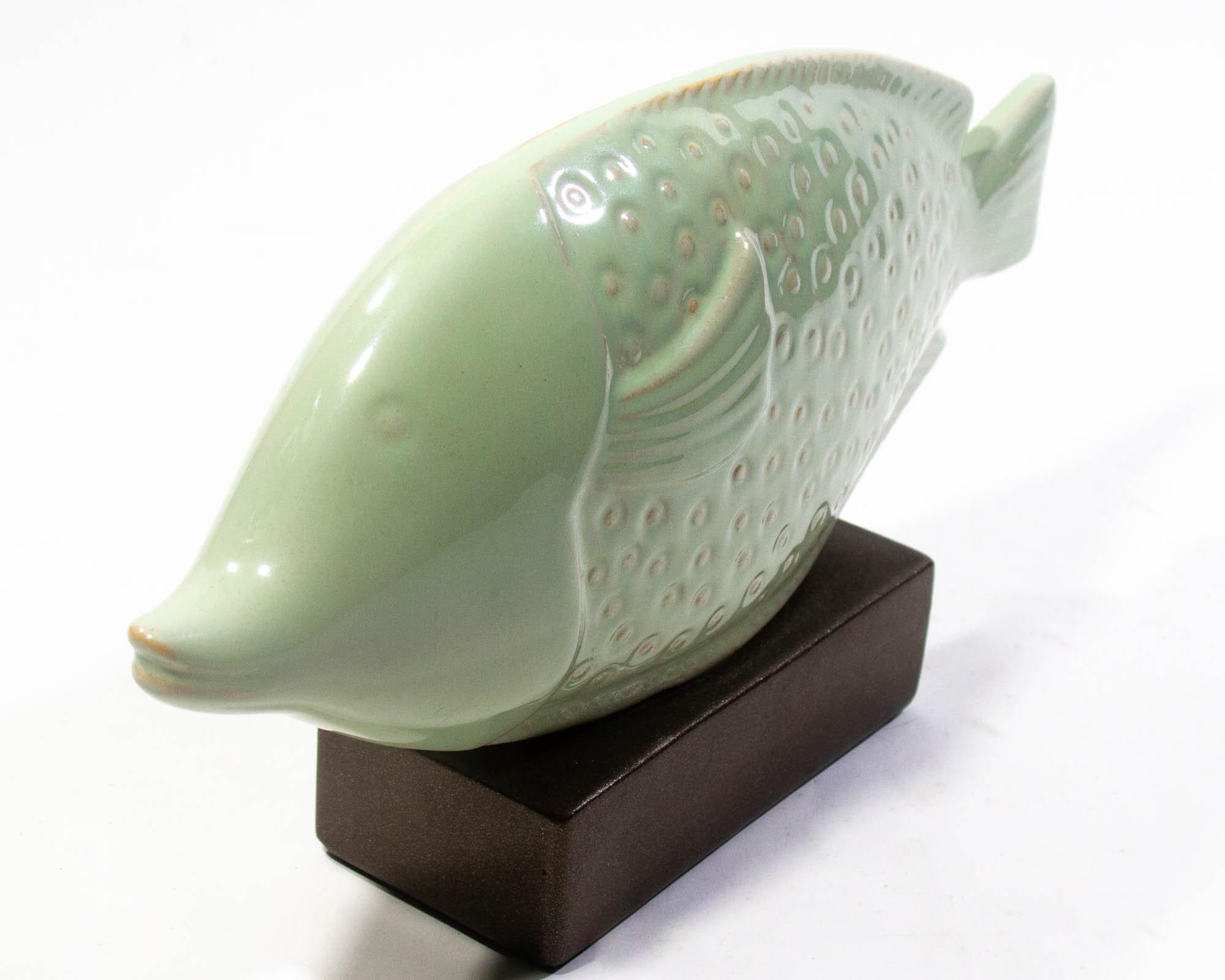 Vintage Fish Statue Fish Sculpture Pastel Color Fish Porcelain | Etsy