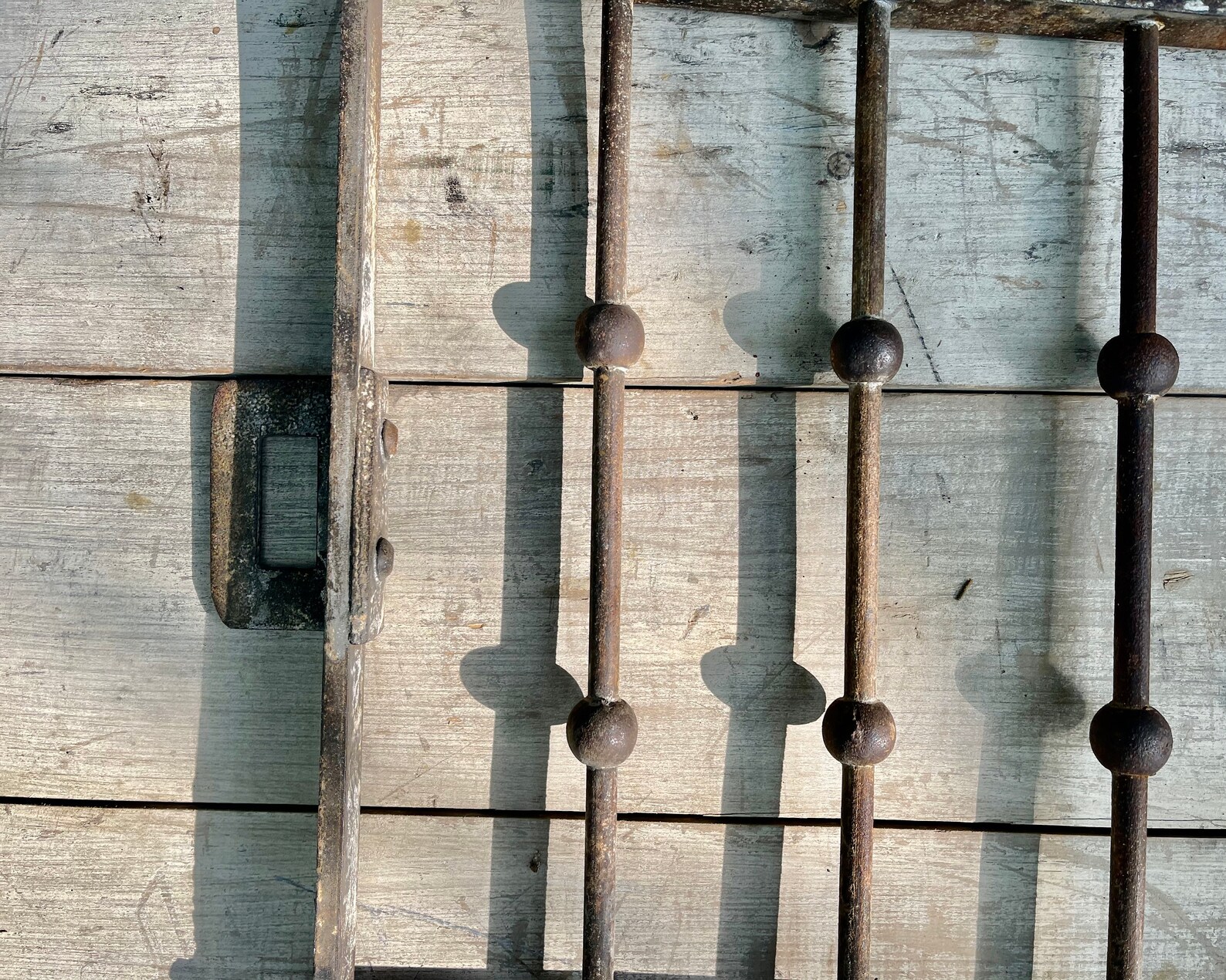 1800s Wrought Iron Gate Spiked Fence Gate Antique Metal Cover | Etsy