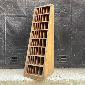 Antique Thompson Printers Cabinet Stand up Typeset Printing Block ...