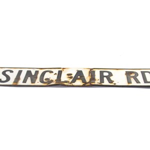 Antique Sinclair Sign Sinclair Road Name Sign Metal Enamel - Etsy