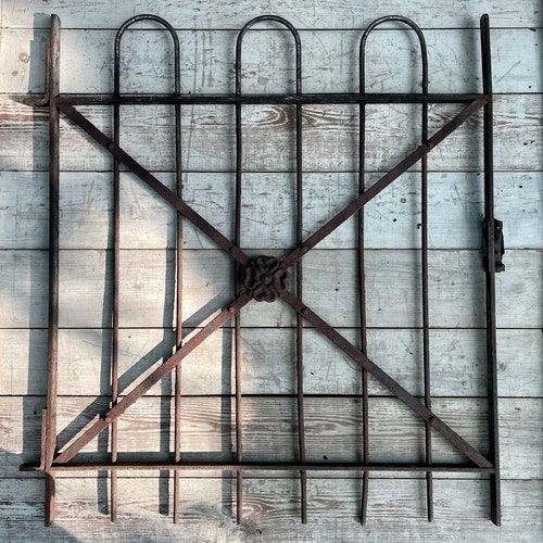 Antique Garden Fence Wrought Iron Flower Gate Victorian Gate - Etsy
