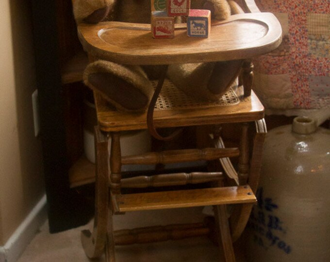 Vintage Victorian High Chair Rocker - Etsy