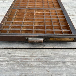 Printers Tray Vintage Printing Typeset Drawer LUDLOW Shadow Box Crate ...