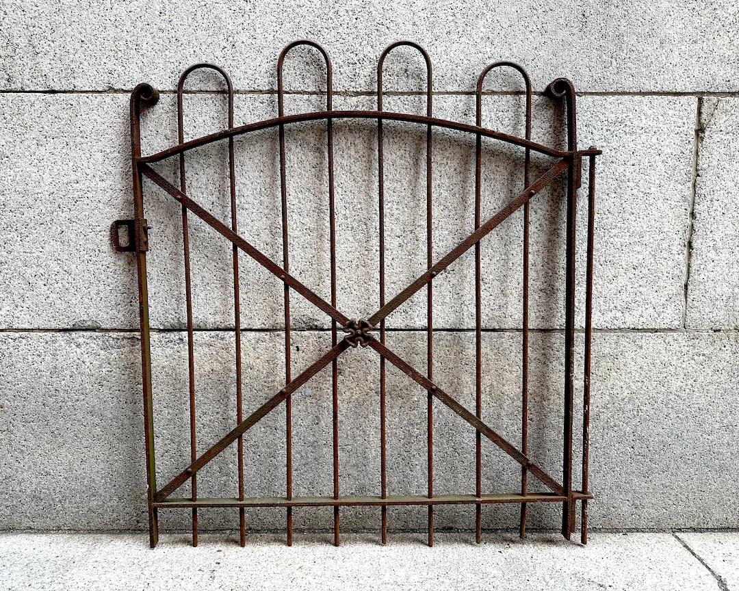 Beautiful Antique Entrance Gate, Victorian Era 1800s Iron Fence Gate ...